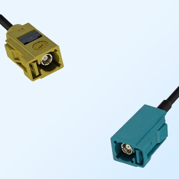 Fakra Z Water Blue Female Fakra K 1027 Curry Female Cable Assemblies